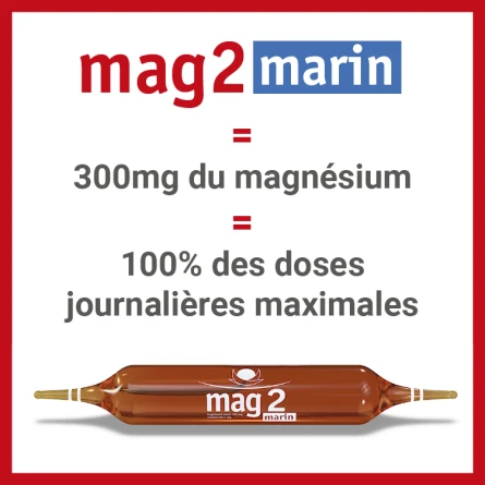 Magnésium marin et vitamines B6 - Mag2 Nervosité Fatigue